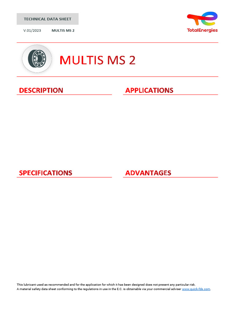 Tds Totalenergies Multis-Ms-2 633 en | PDF