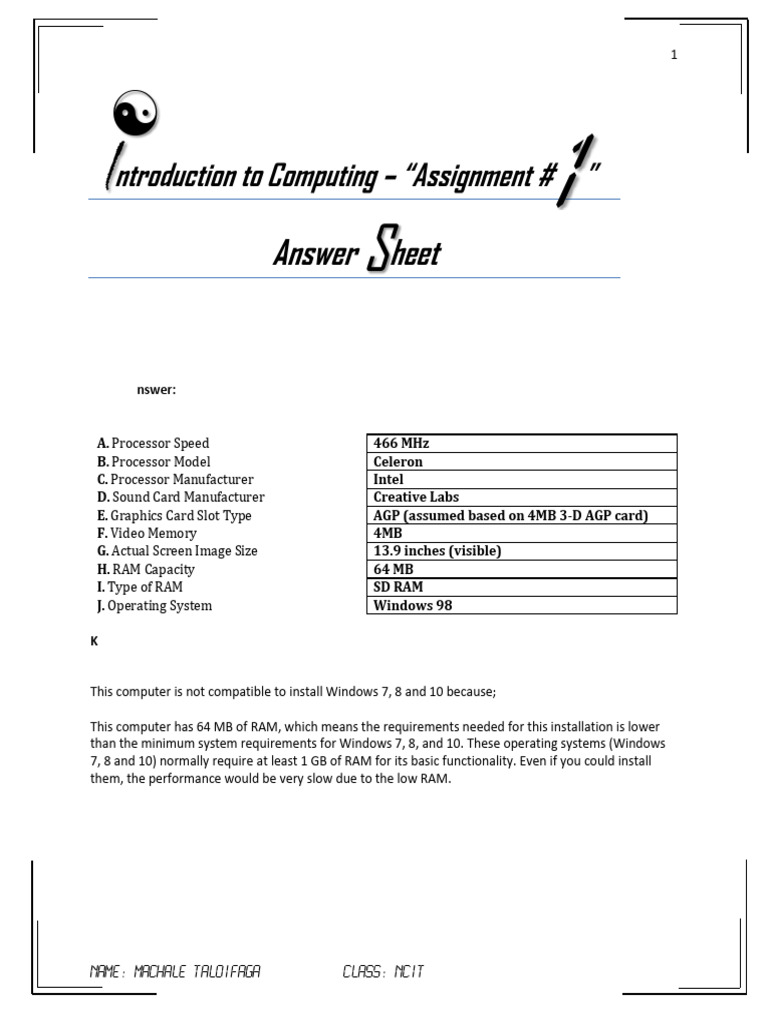 Assignment ONE - ITC | PDF | Computer Data Storage | Computer Network Assignment ONE - ITC | PDF | Computer Data Storage | Computer Network
