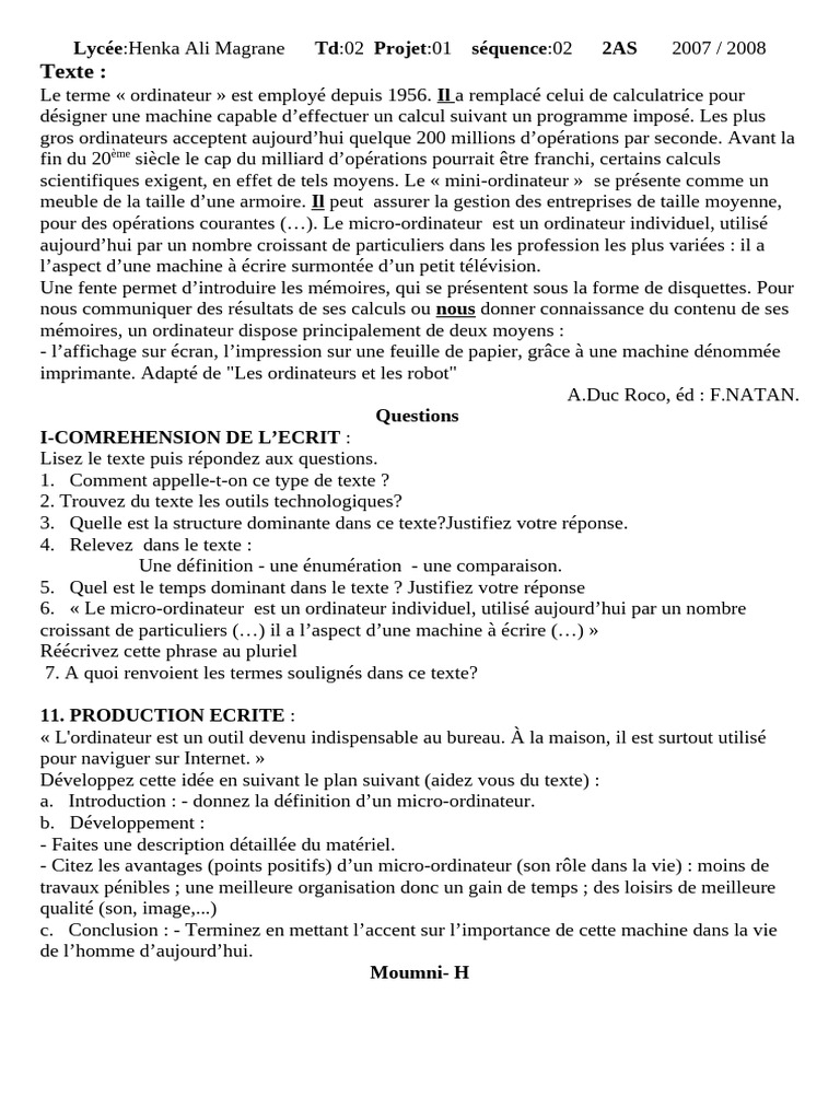 2AS PII S2 Evacert HMoumni | PDF