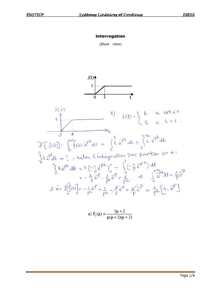 Interro 2024 SLC Corrigé | PDF