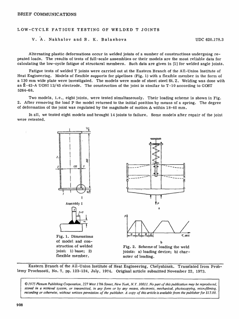 LCF of Weld Joint-2 | PDF | Continuum Mechanics | Mechanics