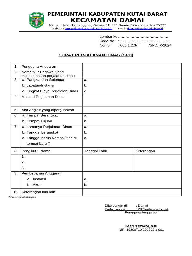 Format SPD New | PDF