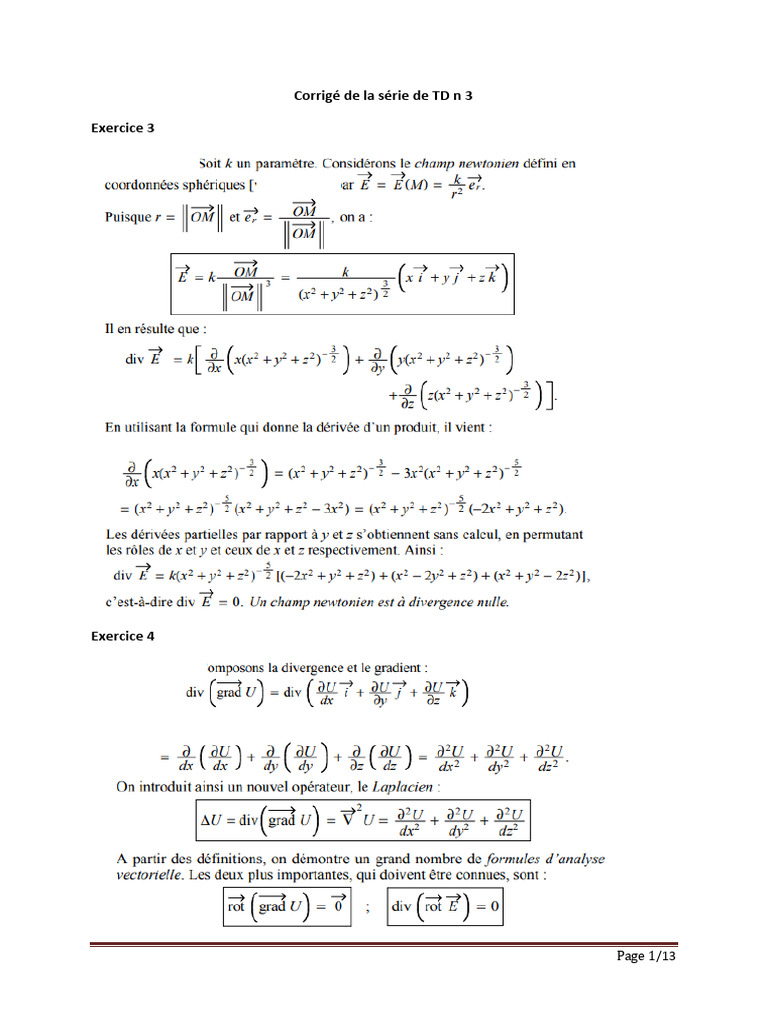 Serie TD3 Corrigé | PDF