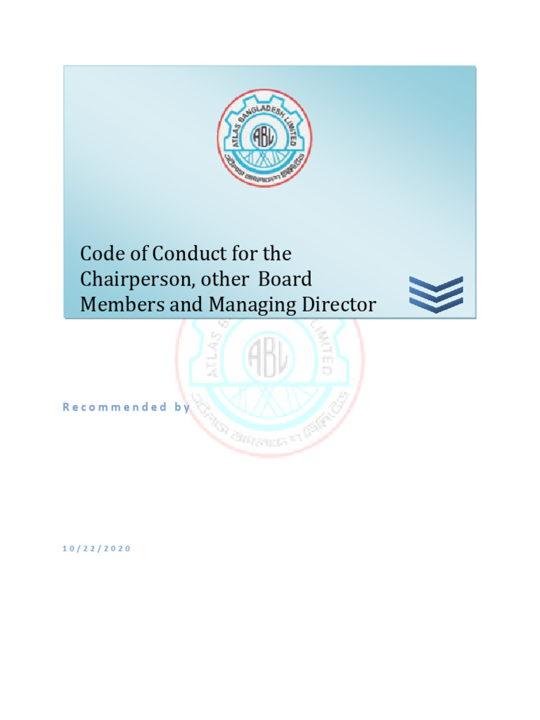 Code of Conduct | PDF