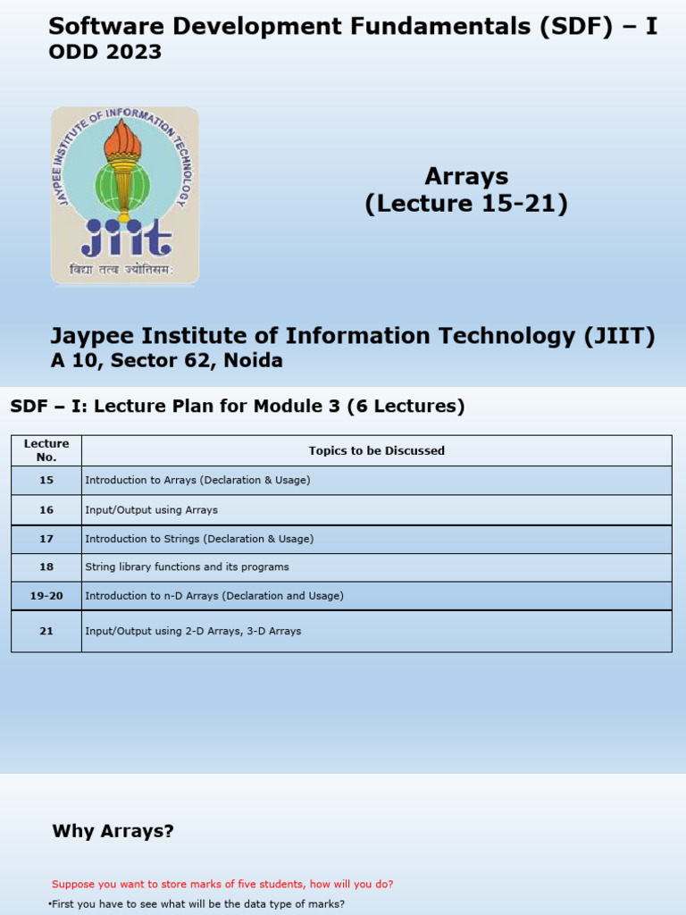 Module 3 (L15-L21) | PDF