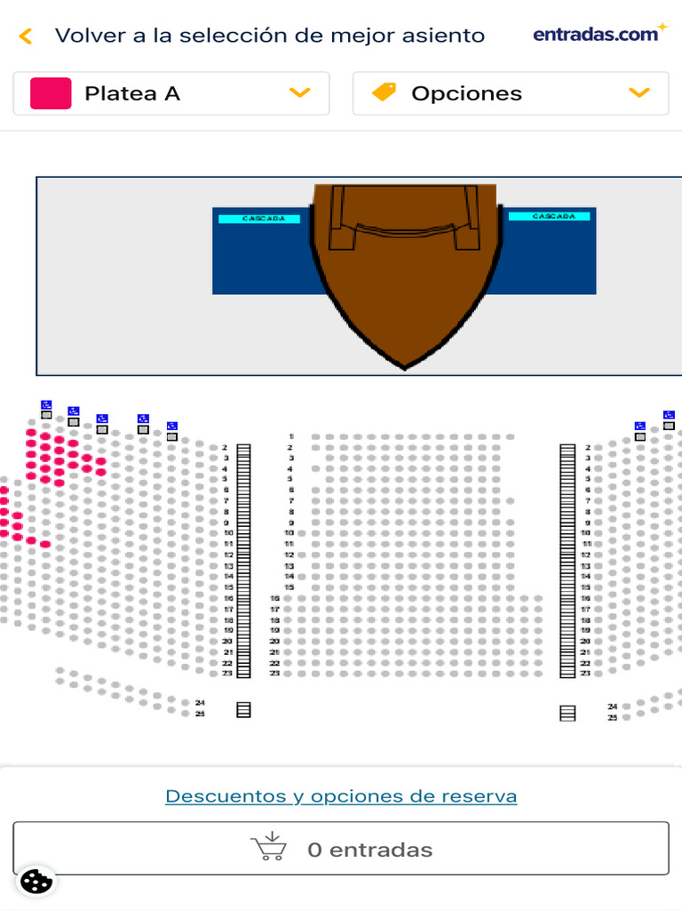 Platea A Opciones: Volver A La Selección de Mejor Asiento | PDF