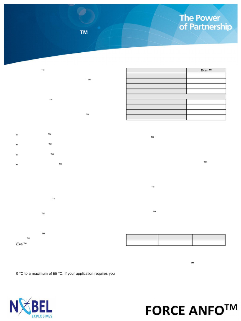 Force Anfo Tds - Eng | PDF