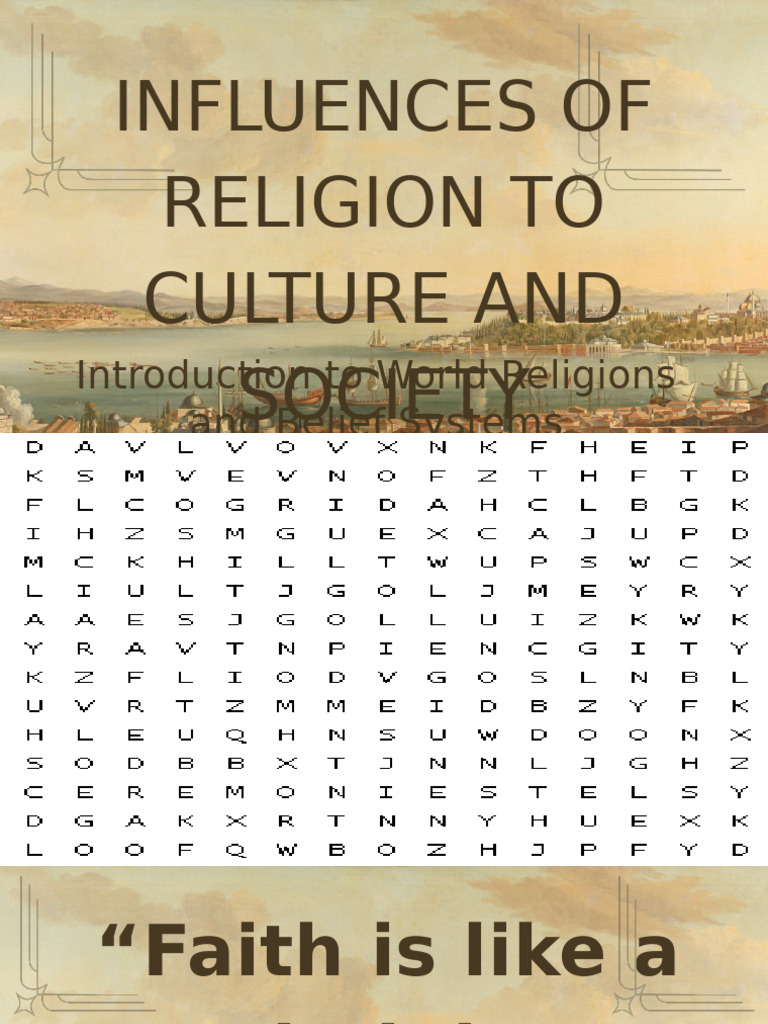 Influences of Religion To Culture and Society | PDF