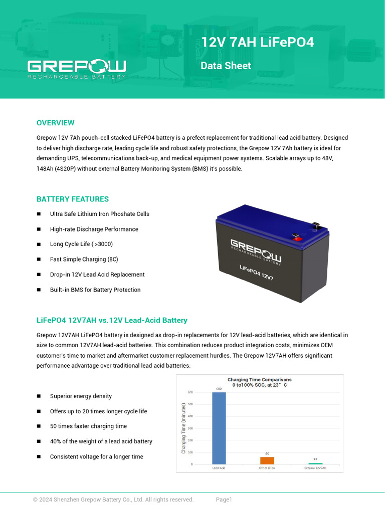 Data Sheet EV Battery | PDF