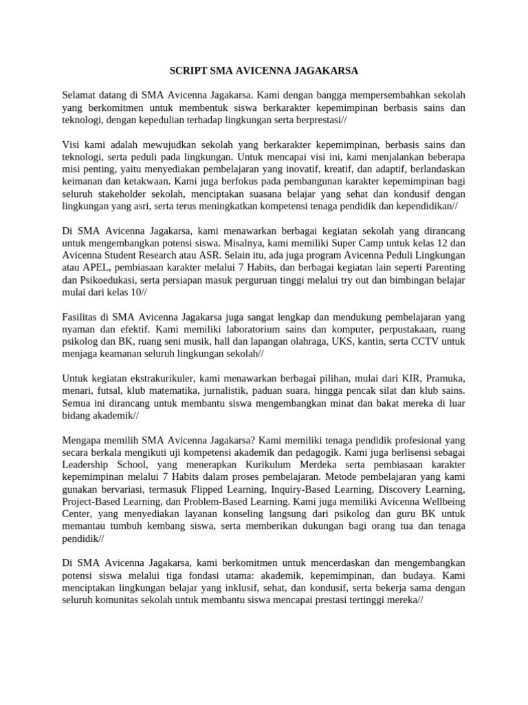 (Script) Sma Jgk | PDF