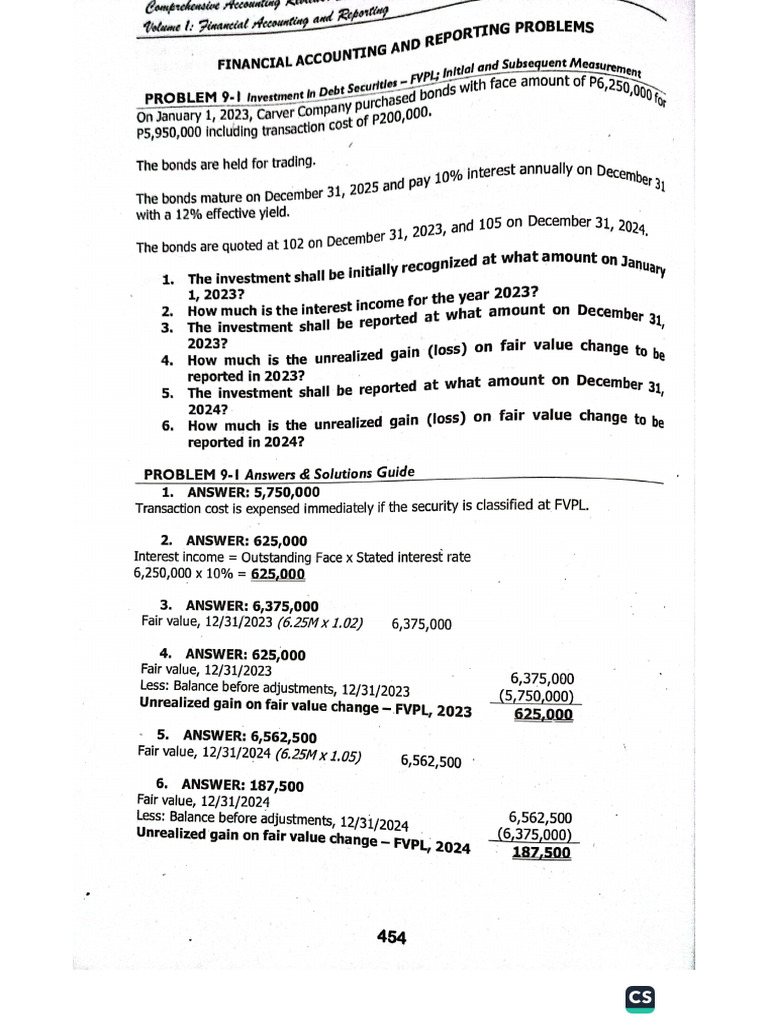 Investment in Debt Securities | PDF