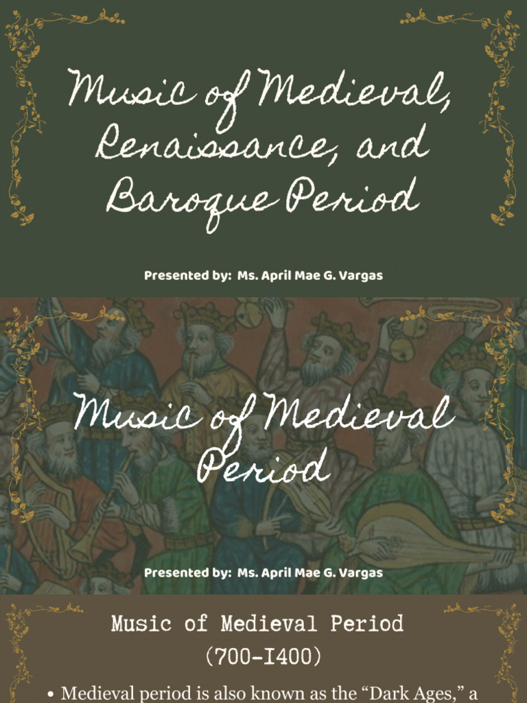 Music of Medieval Period Lesson 1 | PDF
