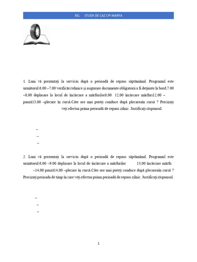 Studii Cpi Marfa Rezolvate-1 | PDF