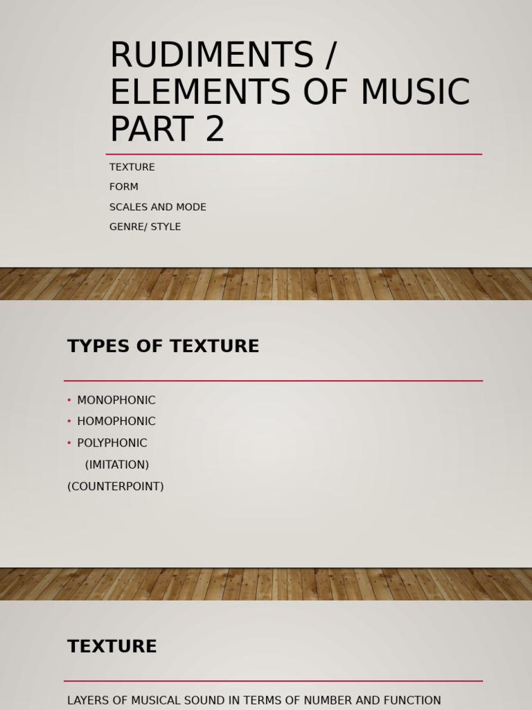 Rudiments Elements of Music Part 2 | PDF