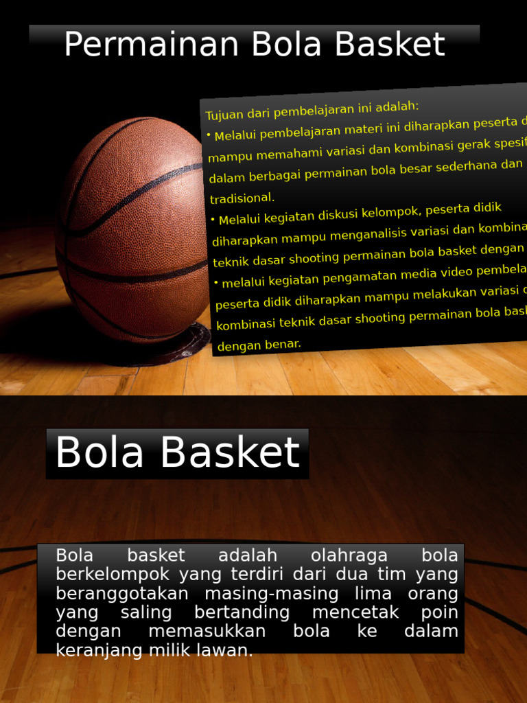Bahan Ajar Permainan - Bola - Basket | PDF