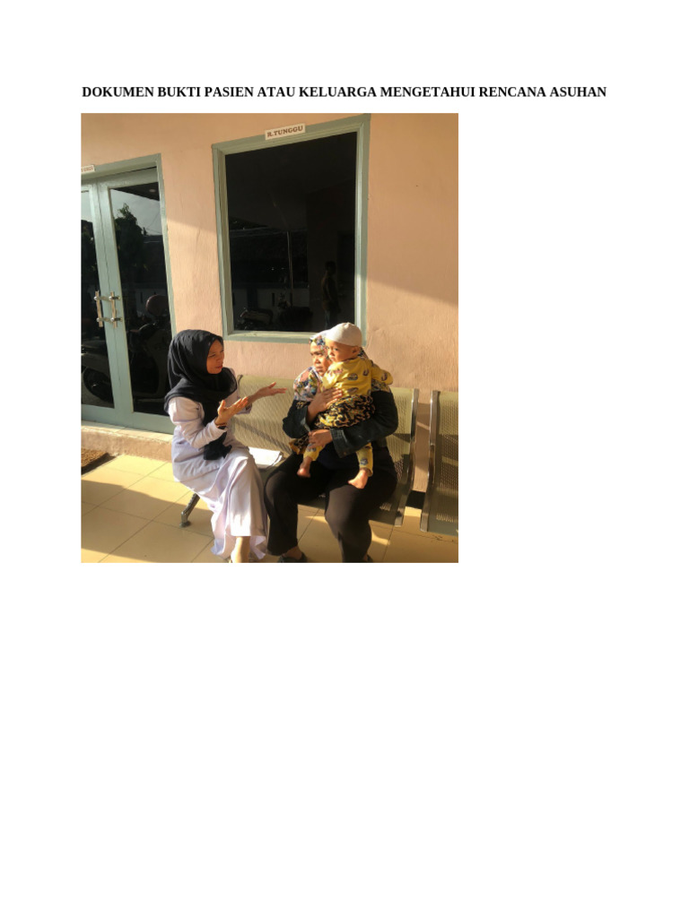 3.2.2.1.dokumen Bukti Pasien Atau Keluarga Mengetahui Rencana Asuhan | PDF