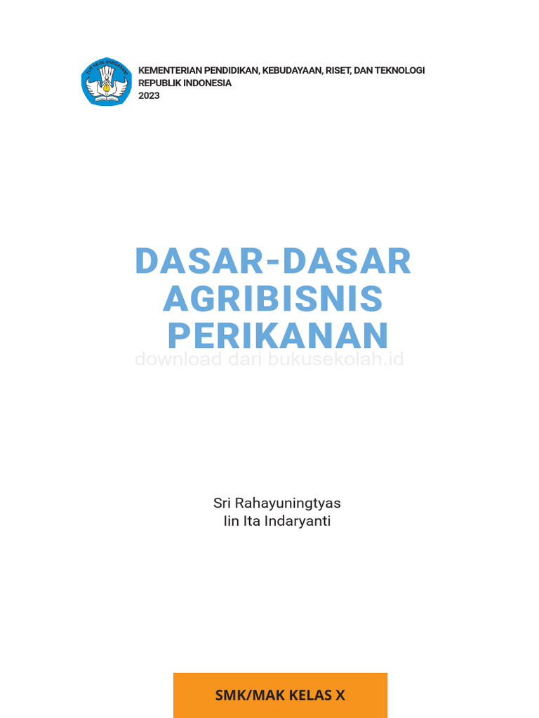 Dasar-Dasar Agribisnis Perikanan SMK-MA Kelas 10 Kurikulum Merdeka | PDF