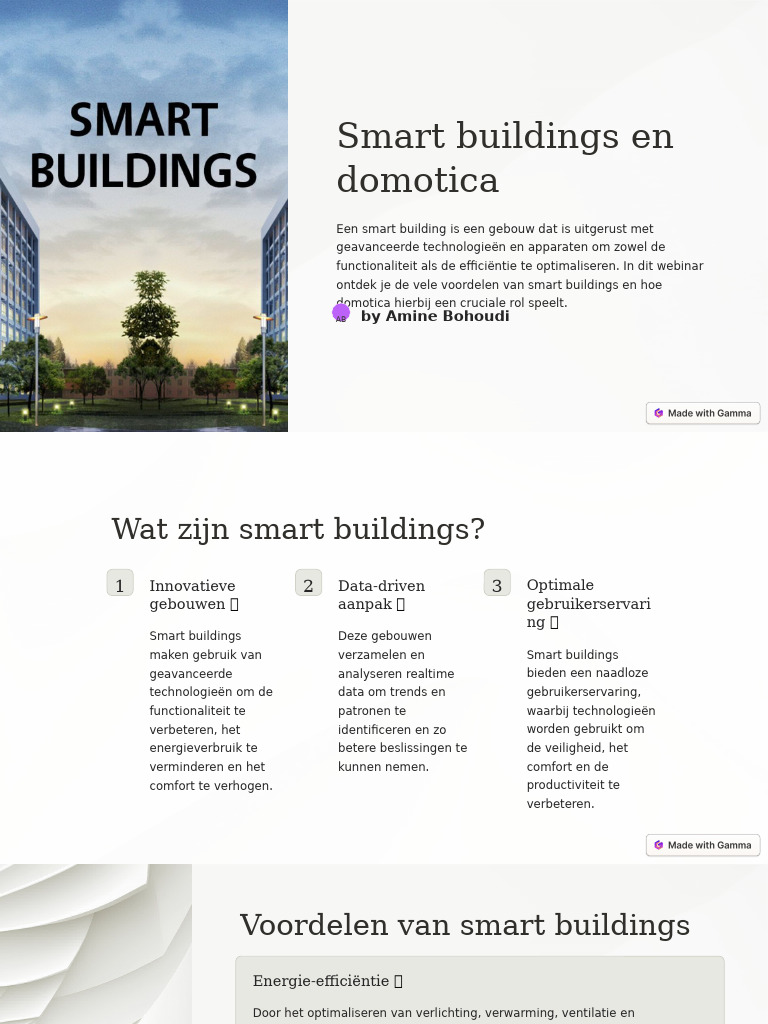 Domotica in Smart Buildings: Voordelen en Toepassingen | PDF ...
