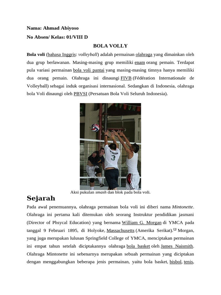 Bola Volly | PDF