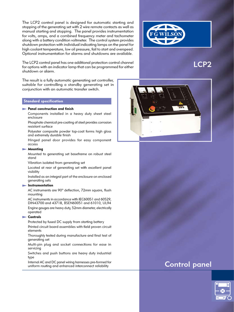 lcp2 Control Panel (GB) | PDF | Switch | Battery Charger