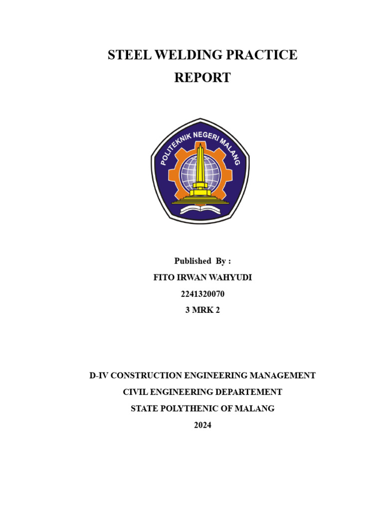 Steel Welding Practice Report | PDF