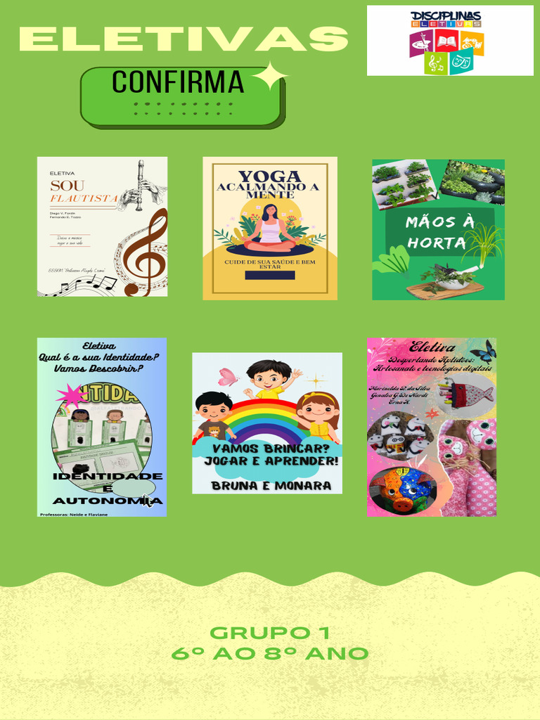 Feirão Das Eletivas 3º Trimestre g1 | PDF