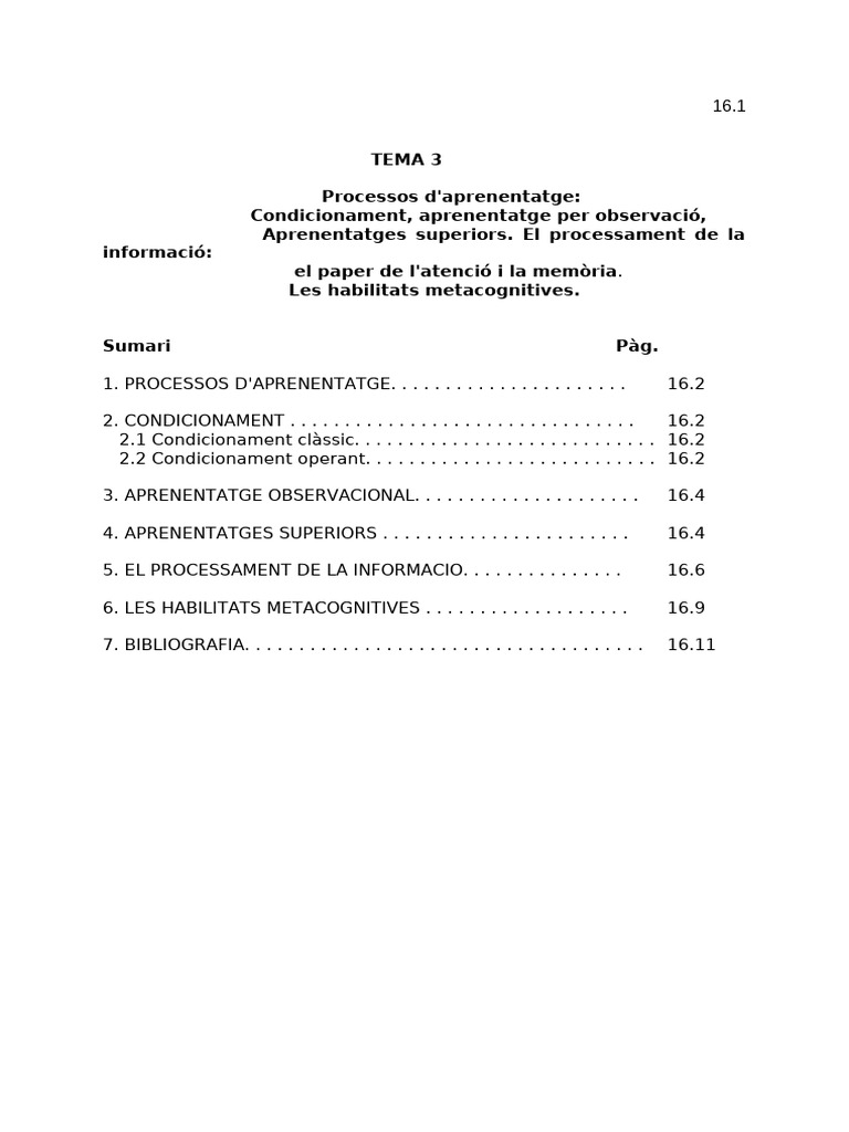 Tema 3 Processos Apr | PDF | Science & Mathematics