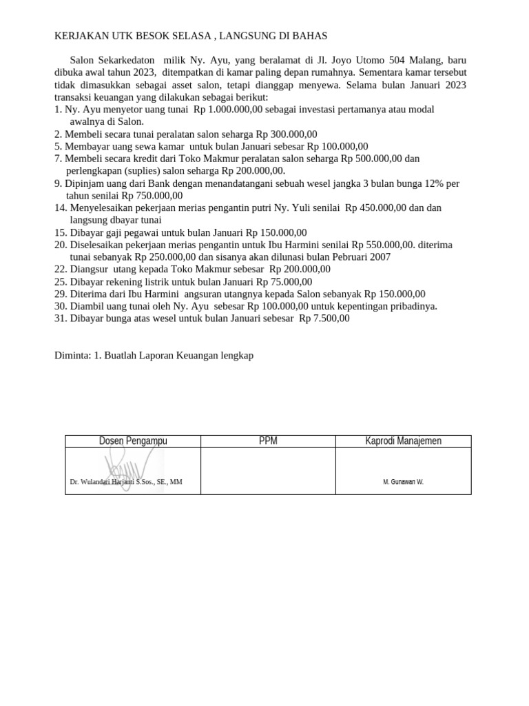 Salon Ayu Sekar | PDF