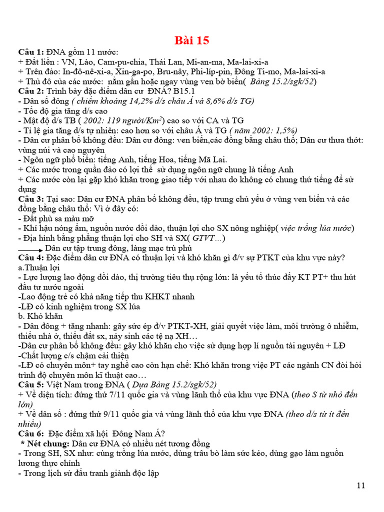 Địa lý lớp 9 - ôn hsg | PDF