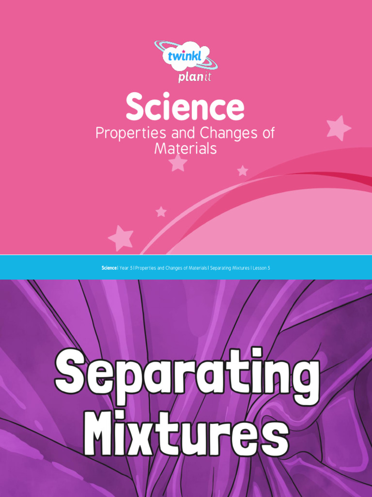 Separating Mixtures PowerPoint | PDF