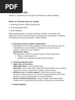 Guidelines on Audit Sampling Methods | PDF | Audit | Financial Audit