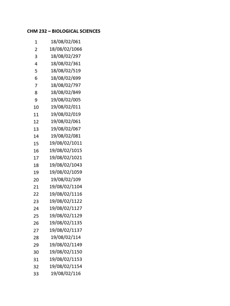 Biological Sciences | PDF