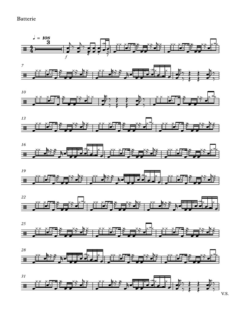 Compo Chatel Tuba - 1 - 1 - Batterie | PDF