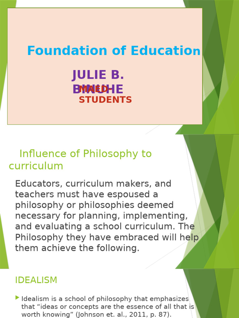 Foundation of Education | PDF