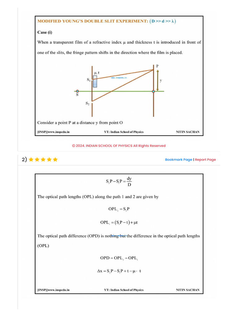 4) Modified Young - S Double Slit Experiment | PDF