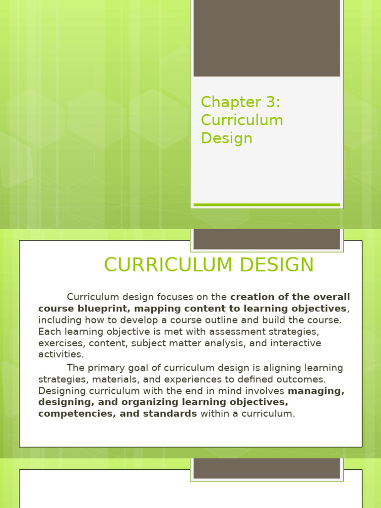 Curriculum Design PPT G2 | PDF