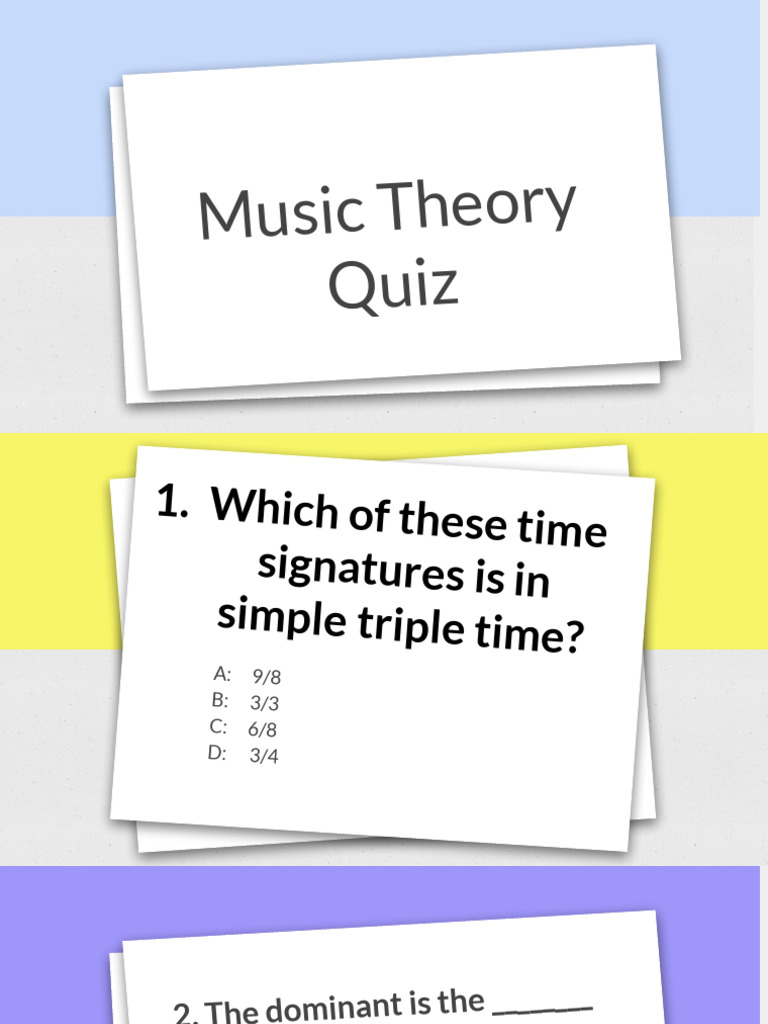 Step Up To GCSE Theory Quiz | PDF