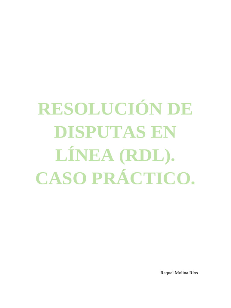 Caso Práctico RDL | PDF