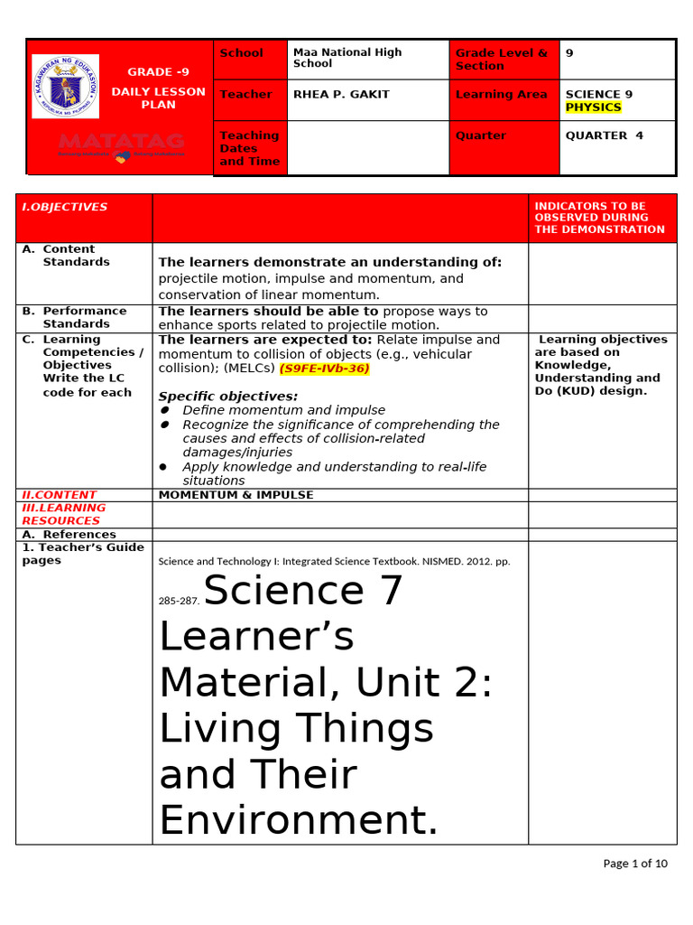 CO4 Momentum Impulse | PDF