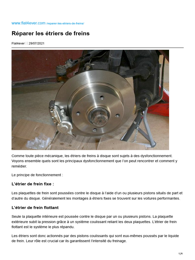 Réparer Les Étriers de Freins | PDF