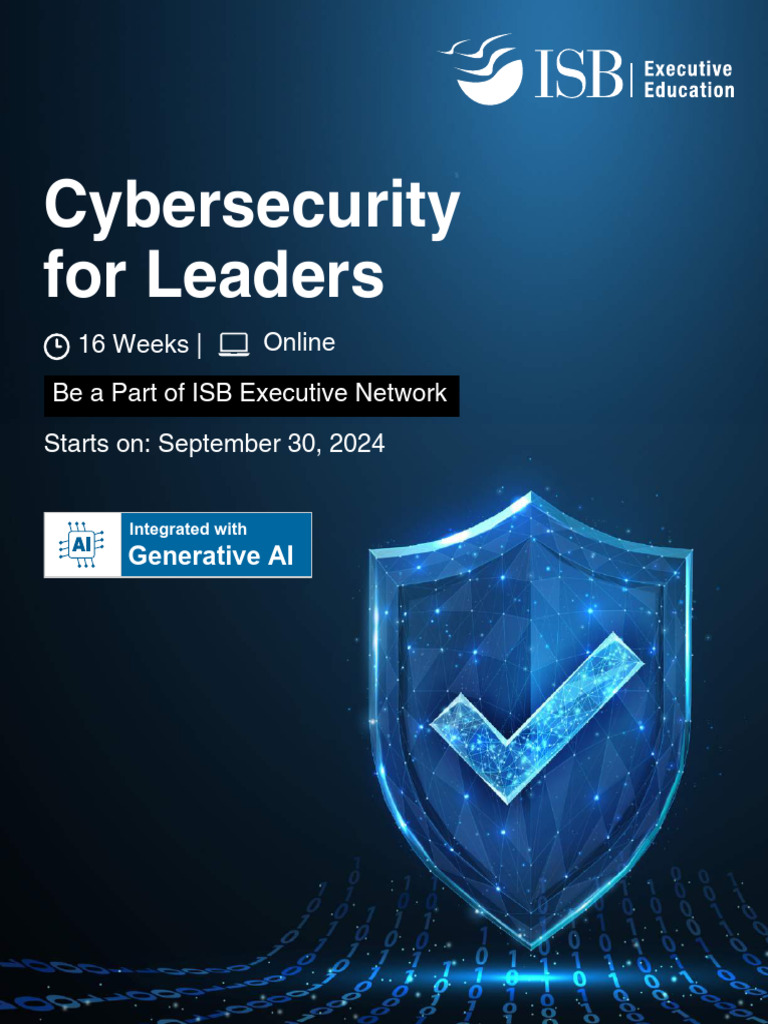 ISB_Cybersecurity_for_Leaders_Brochure | PDF
