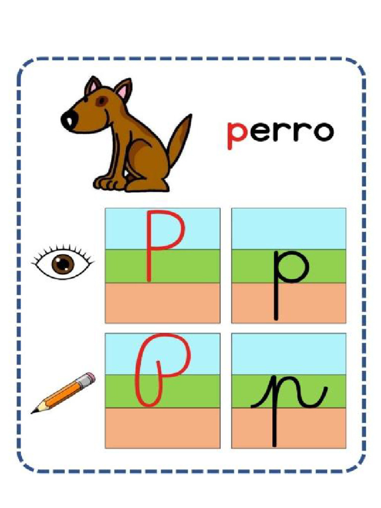 Letra P Perro | PDF