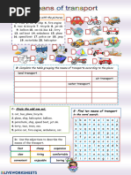 Transportation Vocabulary List | PDF | Wagon | Sport Utility Vehicle