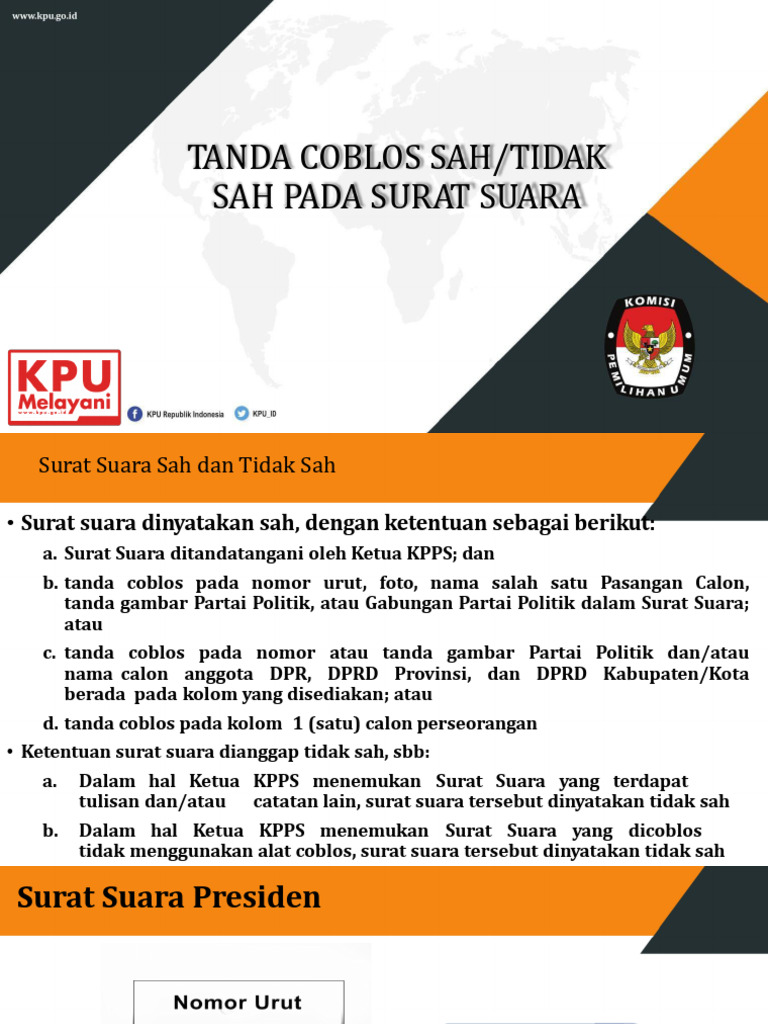 Surat Suara Sah Dan Tidak Sah - 2024 | PDF