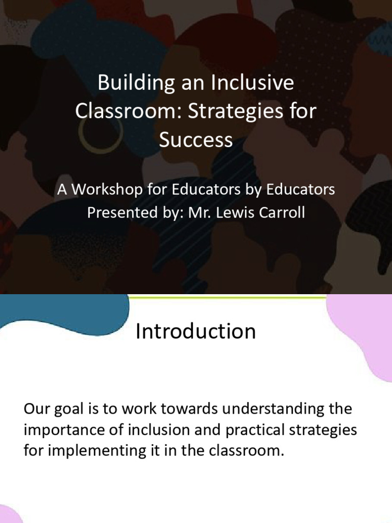 Workshop Inclusion Presentation Mod7 | PDF