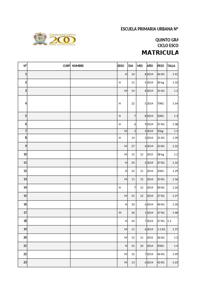 Matricula | PDF