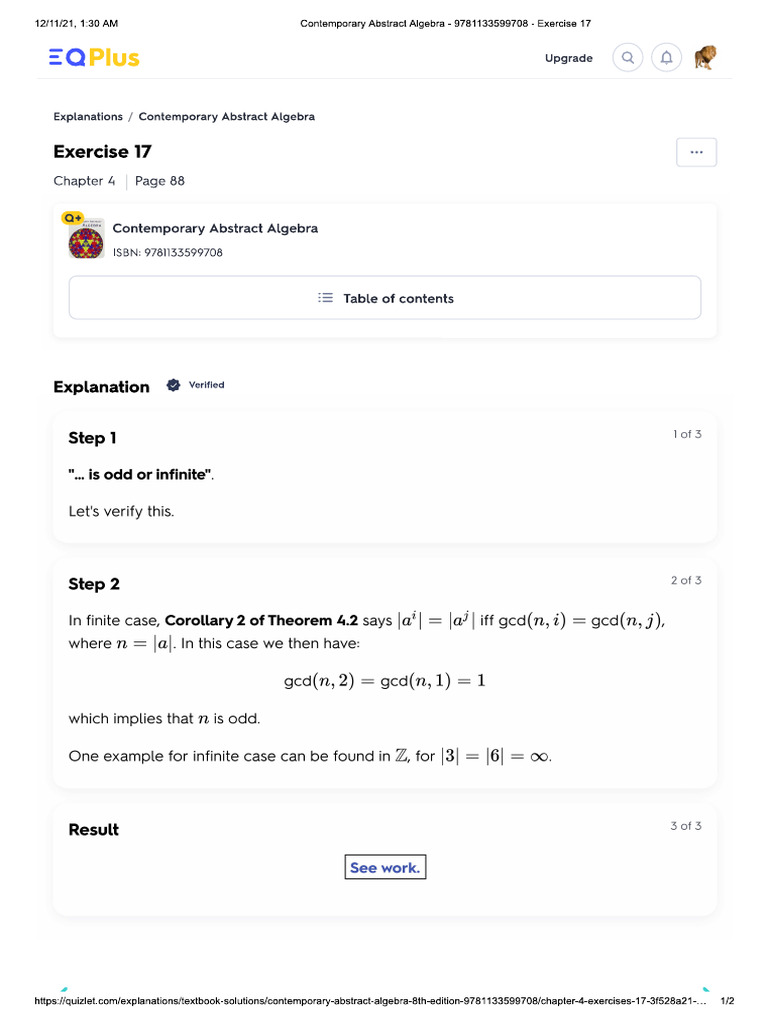 q17 Gallian CH 4 Solution | PDF