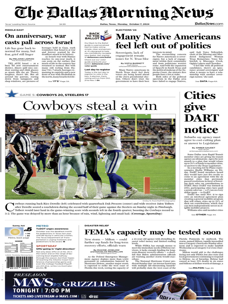 The Dallas Morning News - October 7, 2024 | PDF