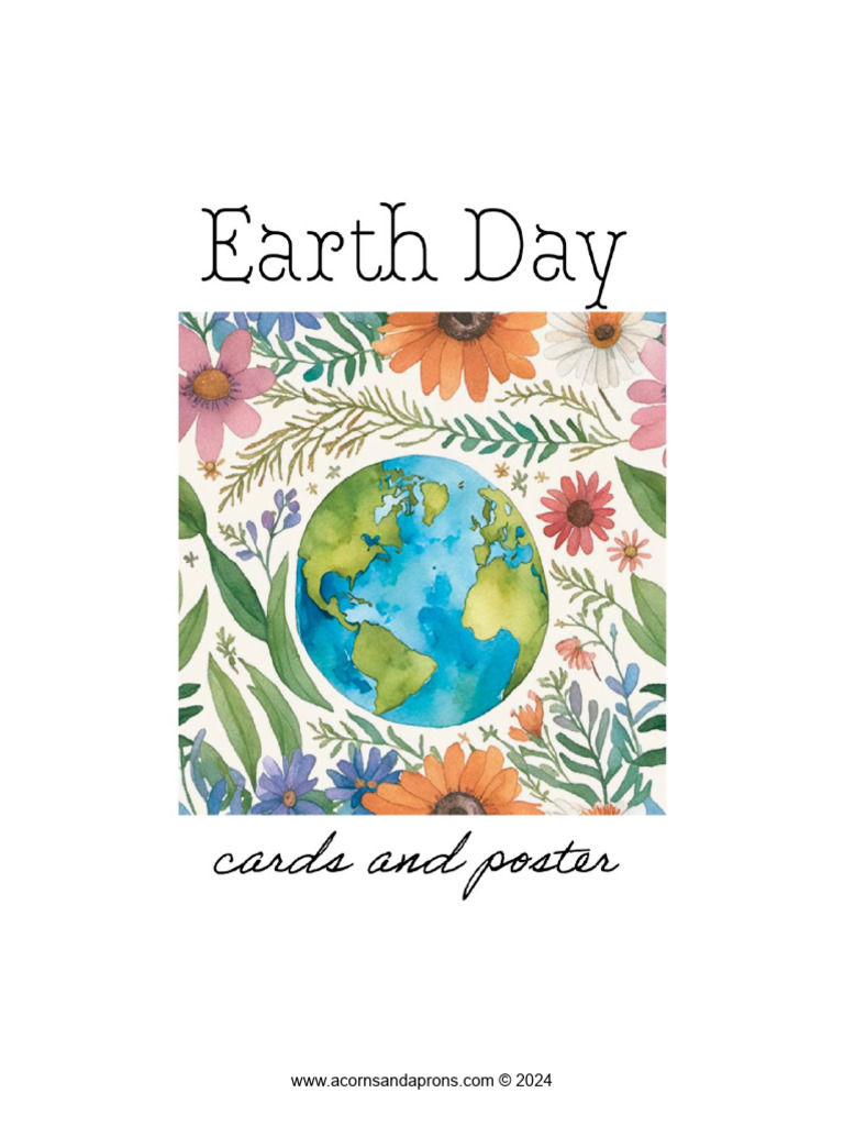Earth Day Freebie - Acorns and Aprons | PDF