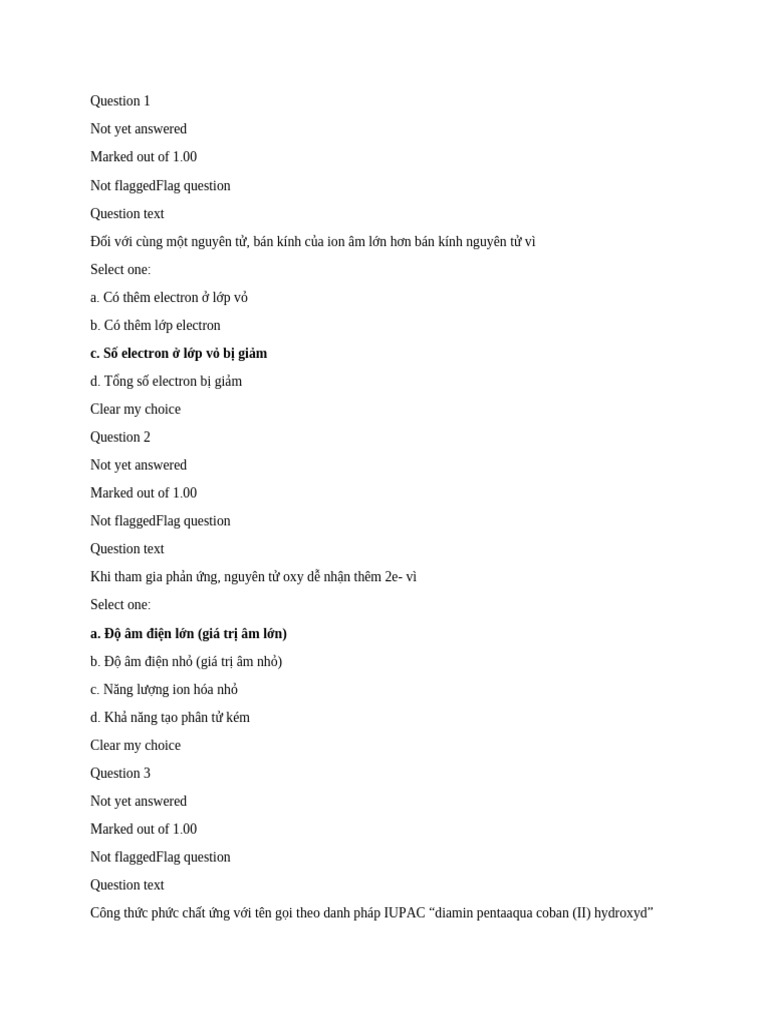 HVC Thi 3 2020 | PDF